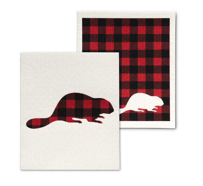 Check Beaver Dishcloth S/2 – Wildly Delicious Preserve Co. Ltd.